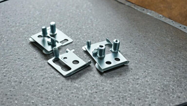 How are large mirrors attached to walls?